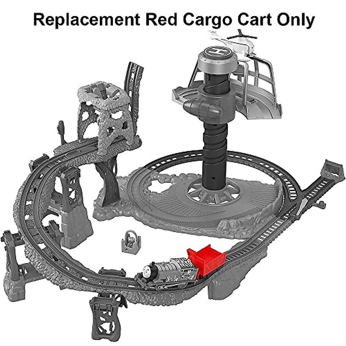 Replacement Part for Thomas and Friends Sodor Safari Tiger Adventure Train Playset - GXH06 ~ Replacement Red Cargo Cart