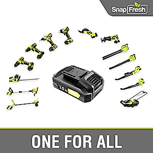 SnapFresh 20V Lithium Battery - 2.0Ah Li-ion Battery Packs for Cordless Tools, Long Life Battery Work with All Cordless Tools Only, Lithium-Ion Battery Support Fast Charging (BBT-DC20A)
