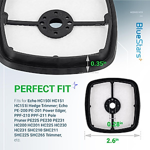 BlueStars 12 Packs A226001410 130310-54130 Air Filter - Fit for Echo SRM225 PE200 PE225 PE230 PE231 SRM210 SRM211 SRM265 GT225 PB250 PB250L SRM230 PAS225 Trimmer Blower 13031054130