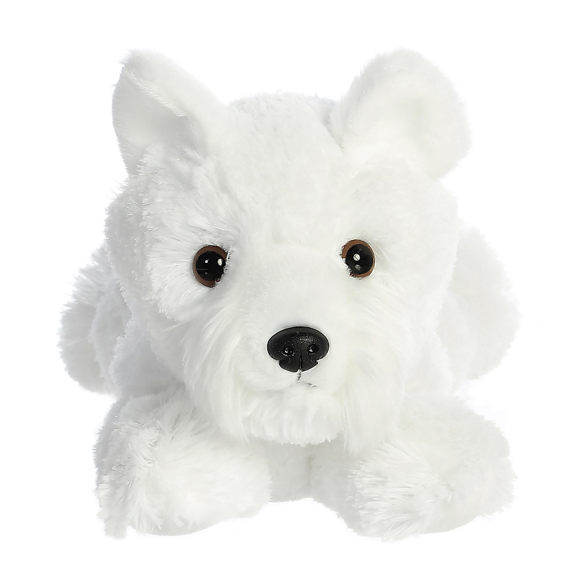Aurora® Adorable Flopsie™ Windsor Westie™ Stuffed Animal - Playful Ease - Timeless Companions - White 12 Inches