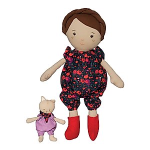 Manhattan Toy Playdate Friends Freddie Machine Washable and Dryer Safe 14 Inch Doll with Companion Stuffed Animal