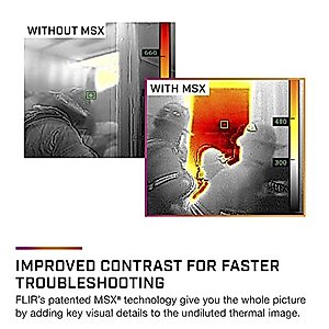 FLIR K2 Compact Thermal Imaging Camera with MSX, Multi-Spectral Dynamic Imaging, Operability in Temperatures Up to 500°F, for Firefighters