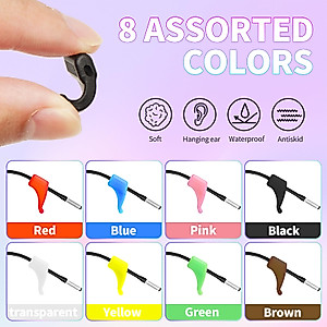 MOLDERP Kids Eyeglasses Straps - Eyeglass Strap Holder, Eyewear Retainer, Silicone Anti Slip Holder For Glasses, Silicone Elastic Sports Toddlers Glasses Strap with Ear Grip Hooks,8 Colors (Mix)