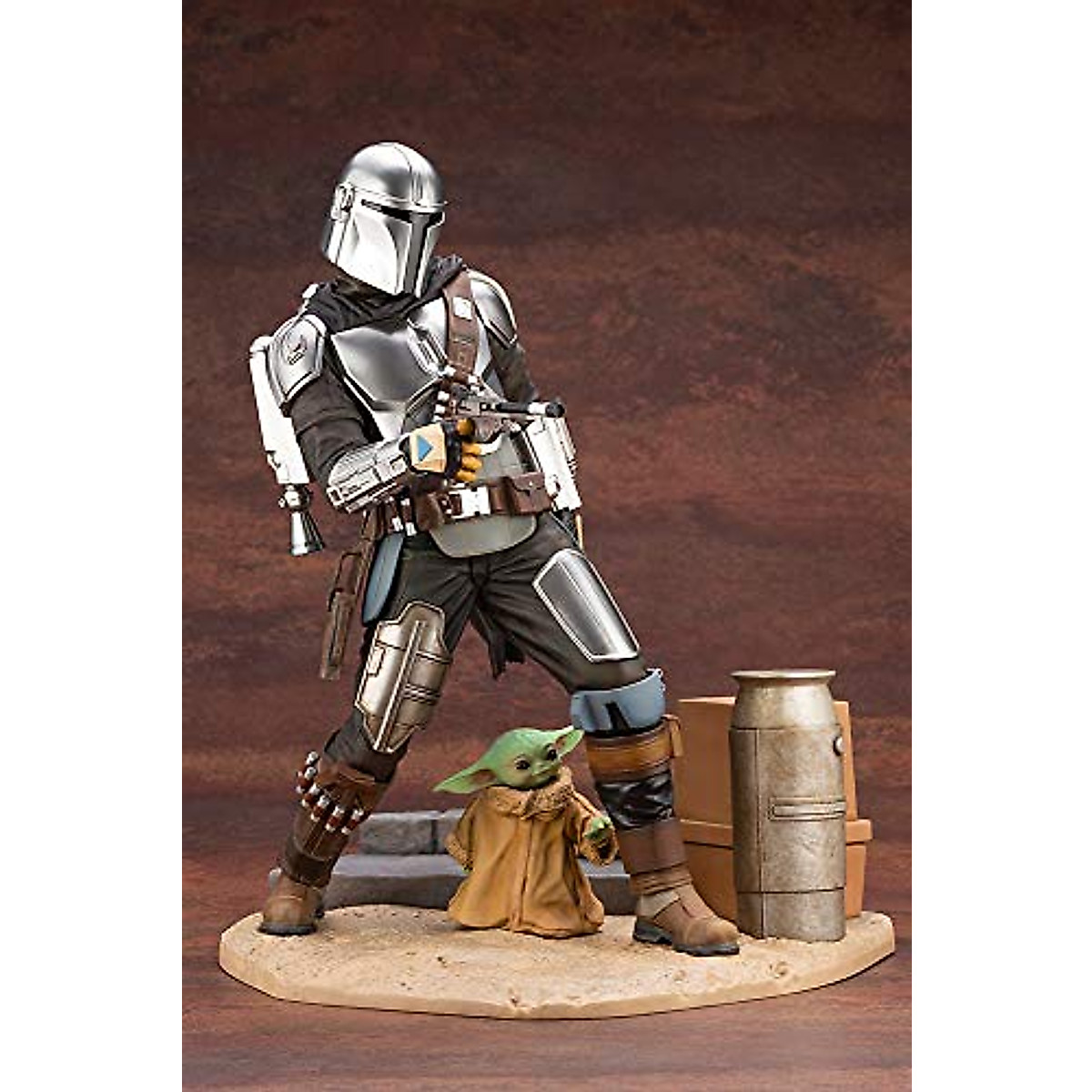 Kotobukiya The Mandalorian & The Child ArtFX PVC Statue, Multicolor