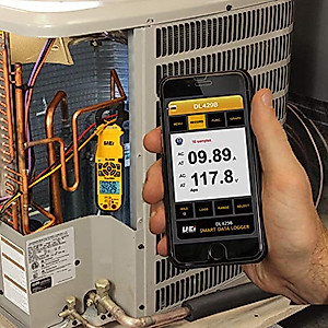 UEi Test Instruments DL429B Digital HVAC Clamp Meter True RMS Wireless Multimeter Auto-ranging 6000 Counts Voltage Tester, Measures Inrush AC/DC Current Temperature Capacitance Resistance Diodes NCV