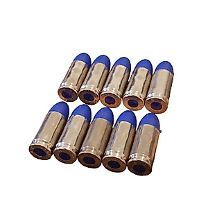 All American Training Rounds 9mm 124gr Dummy Training Snap Caps (Nickel and Blue - Set of 10)
