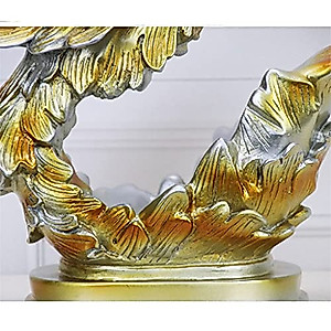 DOUBA Gold Blue Phoenix Wine Rack Wine Bottle Handicraft Bottle Rack Champagne Rack Wine Rack (Color : E, Size