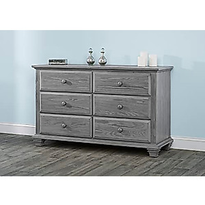 Oxford Baby Kenilworth 6 Drawer Dresser, Graphite Gray