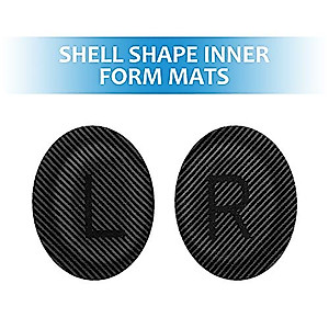 Replacement Ear Pads for Bose QC35, Ear Cushion Kits with Memory Form Compatible with QuietComfort 35 Headphones(1Pair Black)