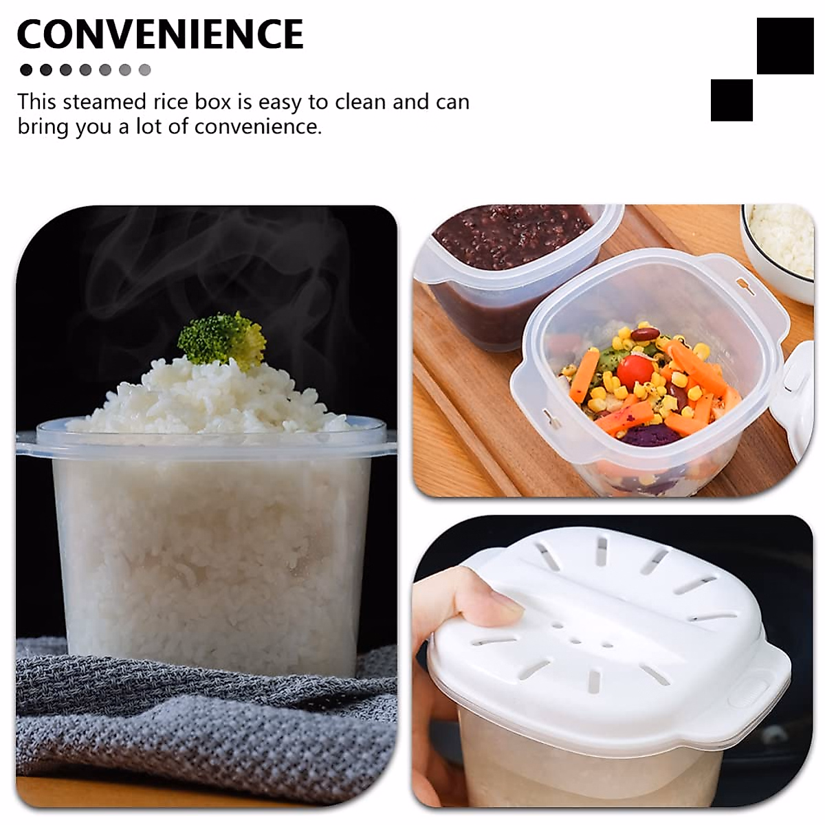 Microwave Rice Cooker Food Container: 2pcs Pasta Cooker Maker Oven Rice Cooker Steamer Microwave Cookware for Rice Chicken Pasta