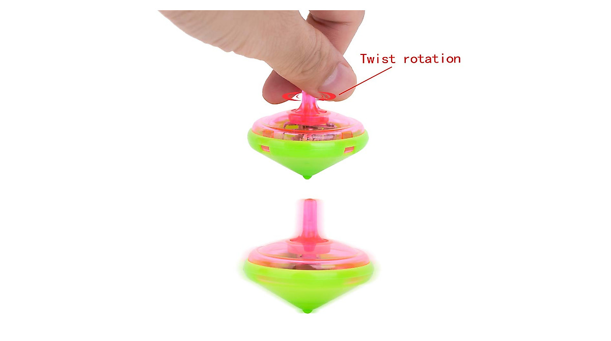Light Up Spinning Tops - 100 LED Fun Party Favors