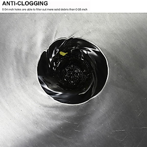 LASSHSWA 2 PCS Matte Black Kitchen Sink Strainer Stainless Steel, Kitchen Sink Drain Strainer, Sink Strainers with Large Wide Rim 4.5" Diameter for Kitchen Sinks (NO Bump - Avoid Paint Peeling)