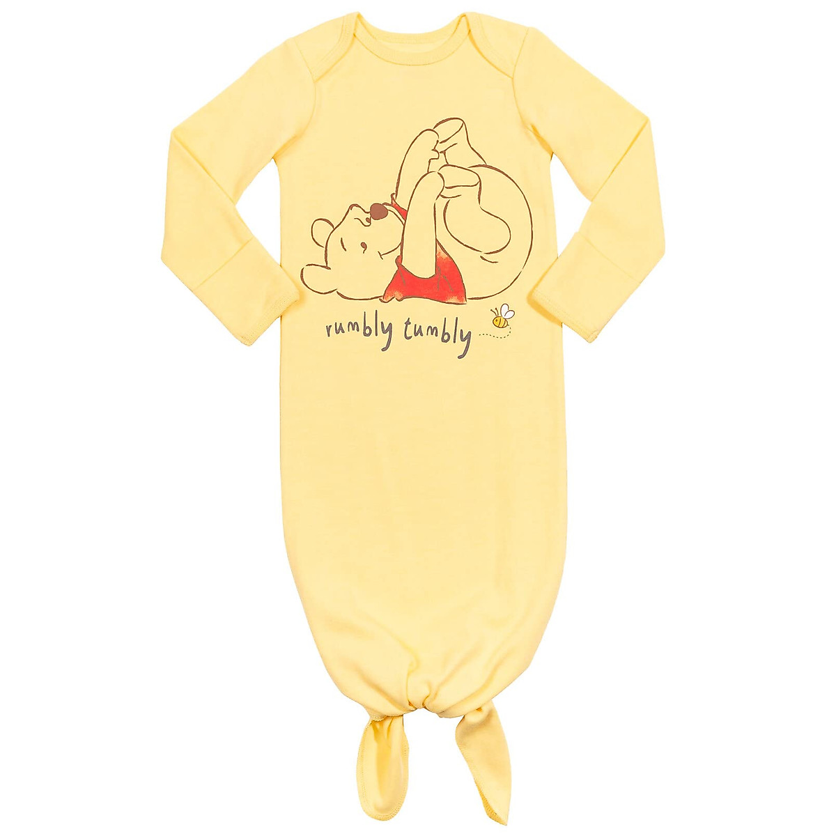 Disney Winnie The Pooh Newborn Baby Boys Sleeper Gown and Hat 0-6 Months