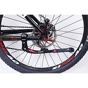 EasyDo 24"-29" MTB Bicycle Kick Stand Parking Racks Mountain Bike Kickstand Road Cycling Side Stand Support Adjustable 34-41cm (Blue)