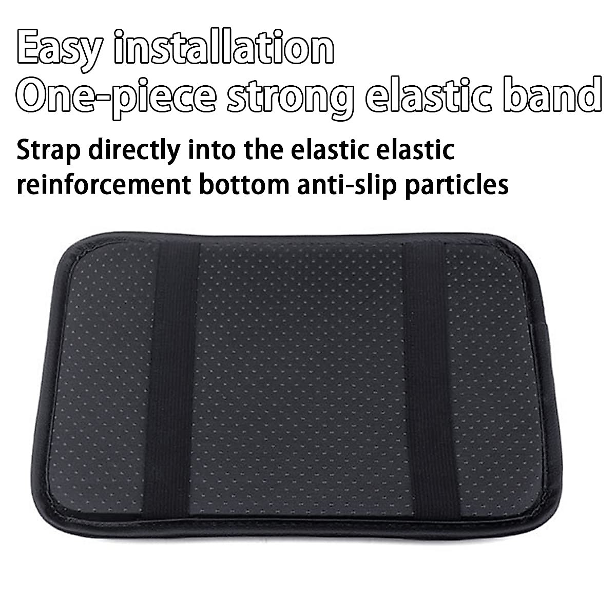 Blilo Car Center Console Pad, Waterproof PU Leather Car Armrest Seat Box Cover, Vehicle Central Control Cushion Protector, Car Interior Decor Accessories for Most Vehicle, SUV, Truck (Blue)