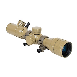 Monstrum 3-9x32 AO Rifle Scope | Flat Dark Earth | Moonstrum Offset Scope Mount with Integrated Level Bubble | Bundle