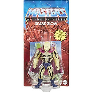 Masters of the Universe Origins Scare Glow 5.5-in Action Figure, Battle Figure for Storytelling Play and Display, Gift for 6 to 10-Year-Olds and Adult Collectors
