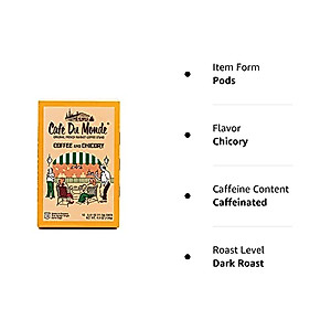 Cafe Du Monde Coffee and Chicory Single-Serve Cup Pods, 12 Count