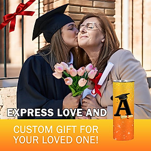 Personalized Graduation Gifts Tumbler 20oz with Name,Congratulations Graduates Gifts for Women,Custom Class of 2025 Cup, Master College High School Phd Presents for Her Women Girls Friends