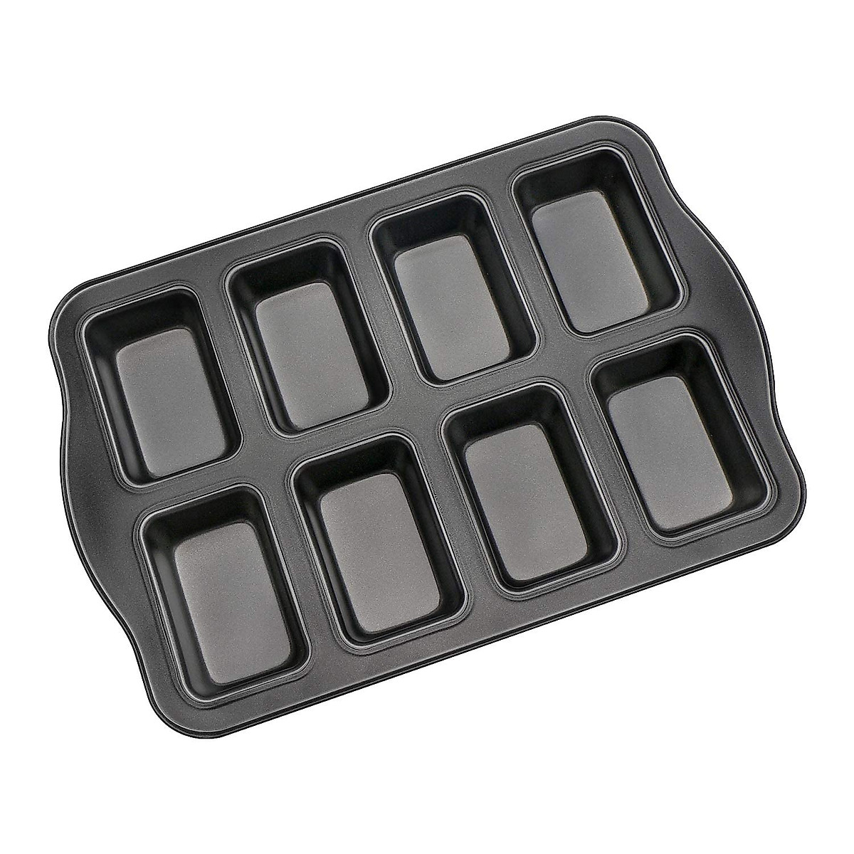 Beasea Brownie Pan Square, 2 Pack Nonstick 12 Cavity & 8 Cavity Muffin Pan Brownie Cake Pan Mini Cheesecake Cupcake Pan Carbon Steel Brownie Baking Tray Bakeware for Oven