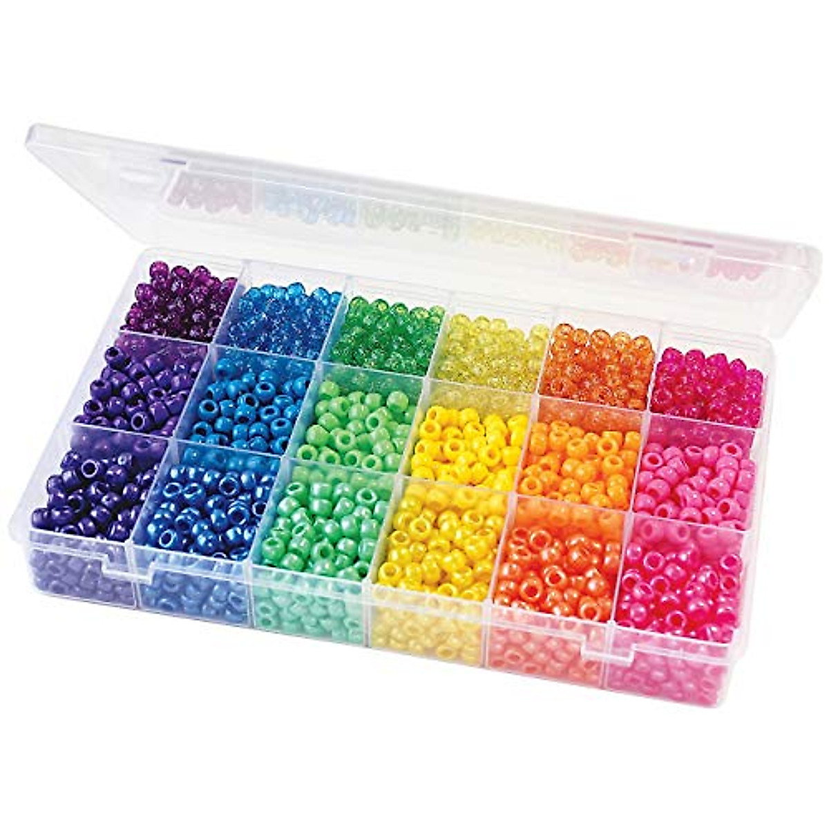 Beadery B6262 The Sparkles Pony Bead Box - approximately 2300 beads