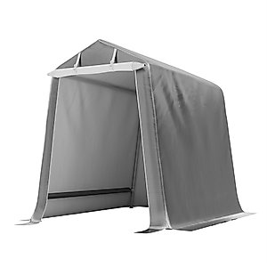 JYQAQA Storage Shelter, 8x6 ft Portable Shed, Outdoor Carport with Rolled up Zipper Doors, UV Resistant and Waterproof Outdoor Storage Shed for Motorcycle, Bike or Garden Tools Tent Shed