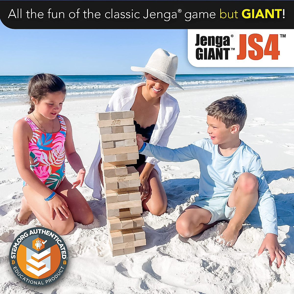 Jenga Giant - Stacks to Over 3 feet - Officially Licensed - JS4