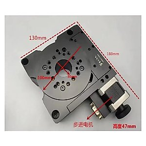 KACOME Motorised Rotary Table Hollow R-axis 360° indexing Table Table 100mm Tested