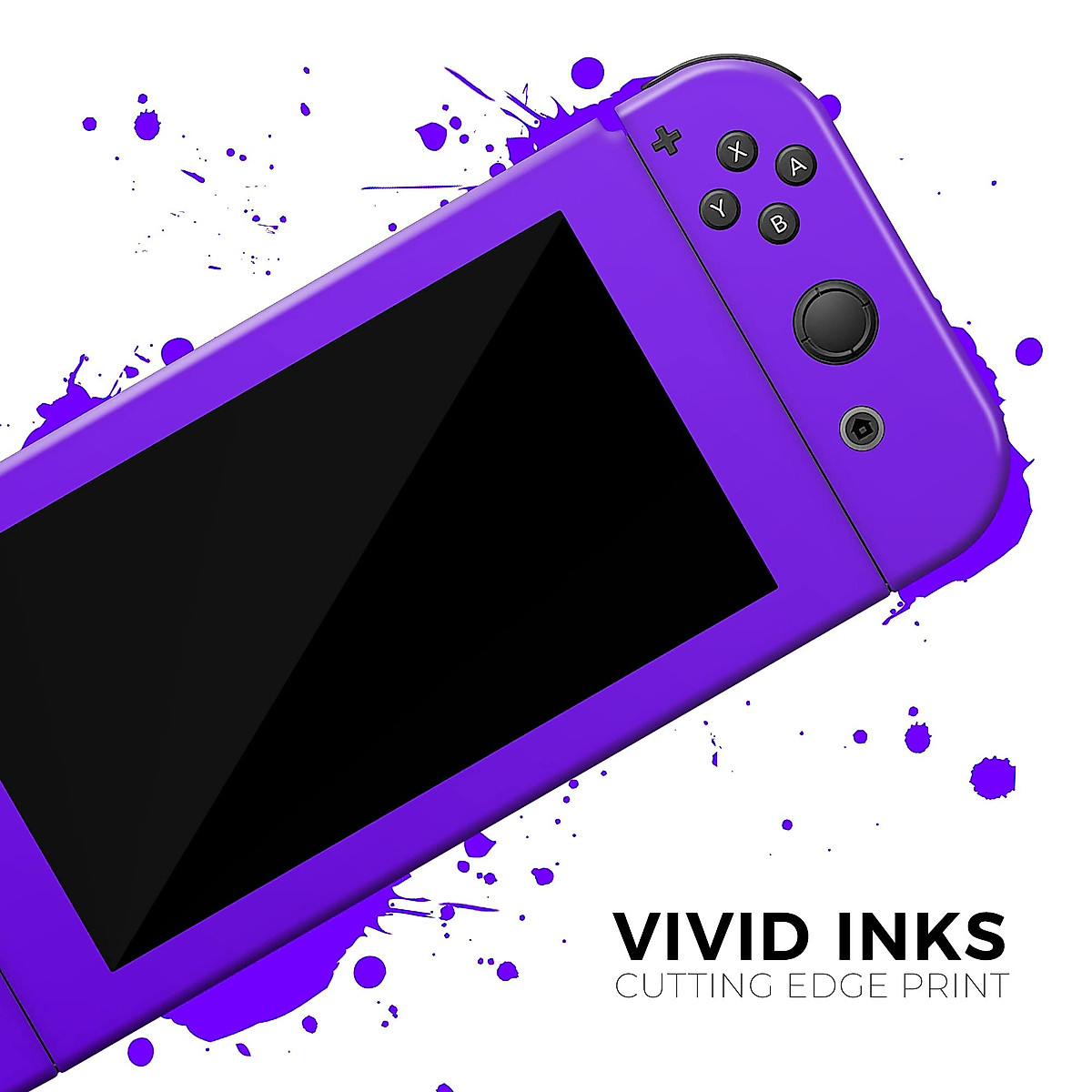 Design Skinz - Compatible with Nintendo Switch Lite - Skin Decal Protective Scratch-Resistant Removable Vinyl Wrap Cover - Solid Purple