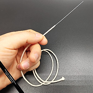 WDMART-US Kerosene Lighter consumables · Cotton core with Metal Guide Needle · Cotton core for Exchange · Suitable for Most Brands of Kerosene Lighter (Length: 19.69in-Diameter: 0.09in)