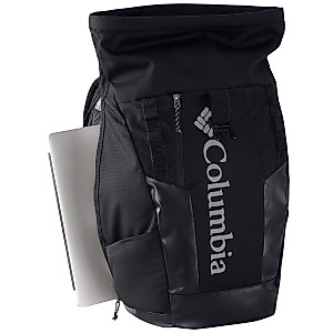 Columbia Unisex Convey 25L Rolltop Daypack, Black/Black, One Size