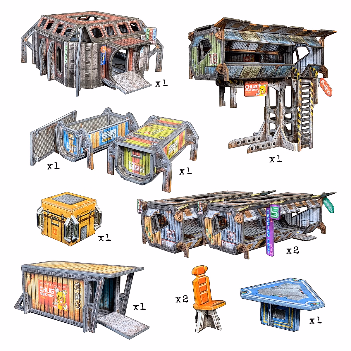 Battle Systems - Modular Tabletop 3D Gaming Sci-Fi Terrain - Perfect for 28mm-35mm Miniatures and Figures - No Painting Required - Science Fiction Aliens 40K Wargame