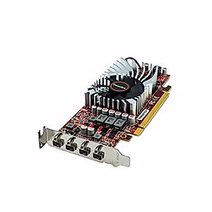 VisionTek Radeon RX 560 4GB GDDR5 4M 4K Graphics Card, 4 Mini DisplayPort, 7.1 Surround Sound, PCI Express, Low-Profile GPU, ATX & SFF - 901278