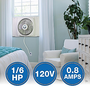 Air King 9155 Window Fan, 16-Inch,White