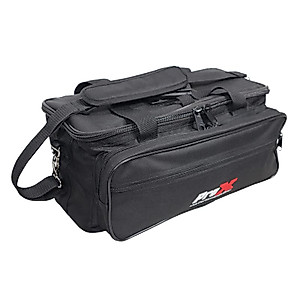 ProX MANO Utility Carry Hand Bag Organizer with Dividers For Cables, LED Lighting, Tools, Mics, and Accessories - PVC Lined Interior Framing - Soft Padding - Fiberboard Bottom - XB-P12