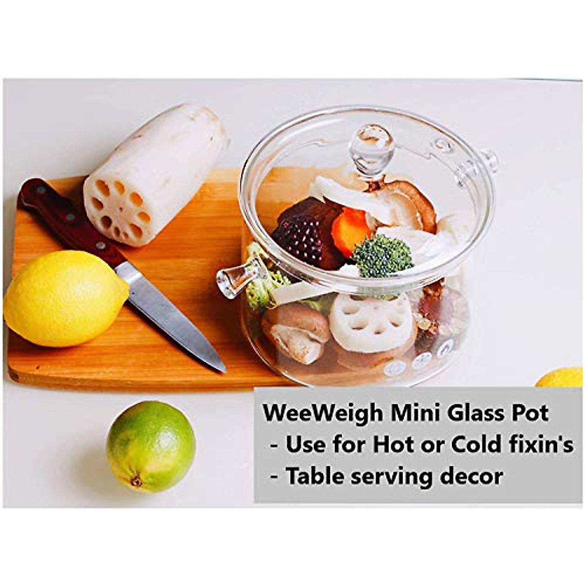 Glass Saucepan with Cover,1.5L/50 OZ Heat-resistant Glass Stovetop Pot and Pan with Lid, The Best Handmade Glass Cookware Set Cooktop Safe for Pasta Noodle, Soup, Milk, Baby Food