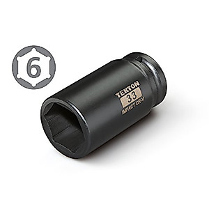 TEKTON 3/4 Inch Drive x 33 mm Deep 6-Point Impact Socket | 4933