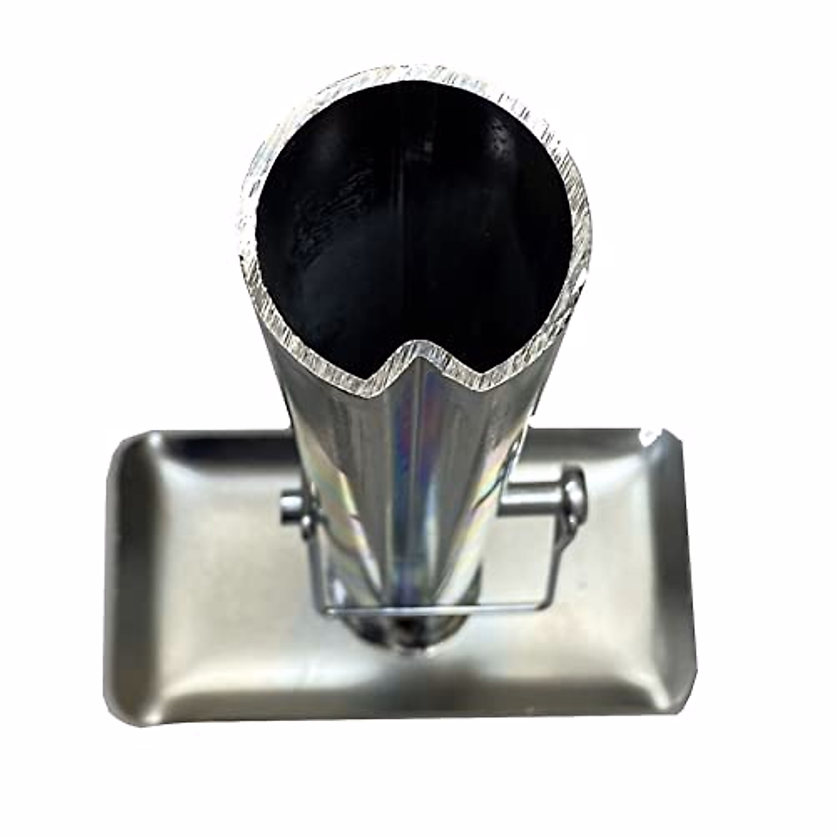 Class A Customs | TJFP-LZ-01 | Trailer Tongue Jack Exteded Reach Zinc Plated Foot Pad (2000lb Capacity) | for Campers RV and Cargo Trailers Tongue Mounted Jack