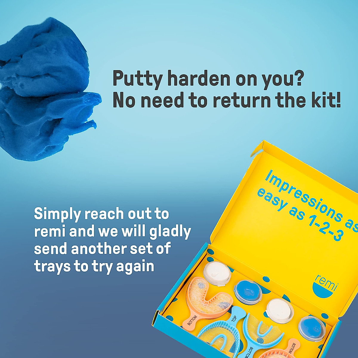 Remi (GrindGuardN) Two Mouth Guards for Grinding Teeth at Night. Dental Grade at-Home Moldable Guard Kit (Top & Bottom Set) (2 Mouth Guards for Teeth Grinding)