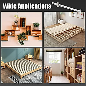 Biaungdo 12 Pcs M6 x 100mm Bunk Bed Bolts, Hex Drive Socket Furniture Barrel Screws Bolt Nuts Furniture Crib Baby Bed Bolt with Wrench(White)