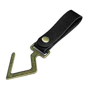 Buer Homie 5 PCS PU Leather Hooks, Multifunctional Leather Hangers, S-Type