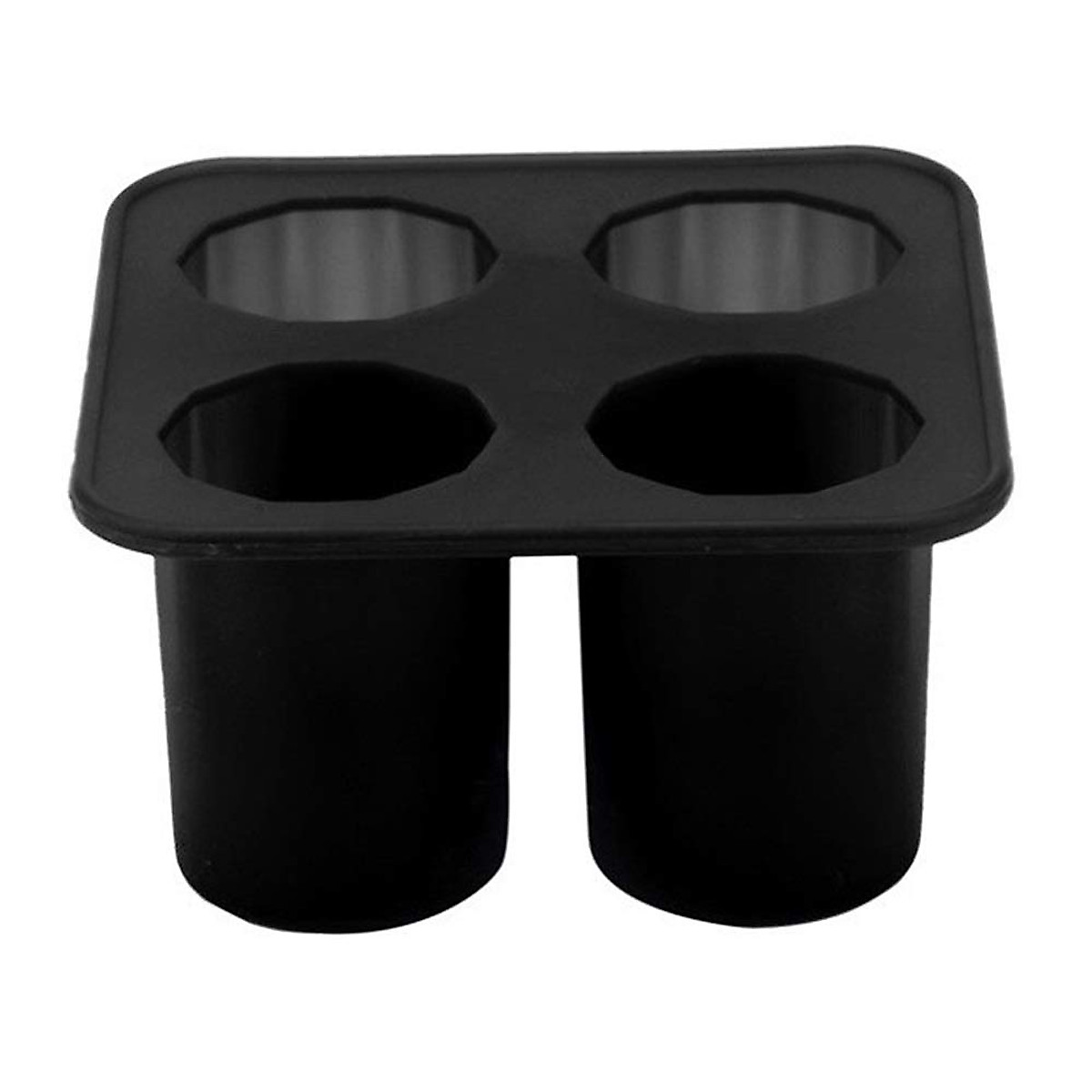 Silicone Shot Glass Ice Molds/Trays for Freezer with 4 Cavities, Reusable Whiskey Glass Ice Cubes, Holds 1oz Each, 1.3 Inch