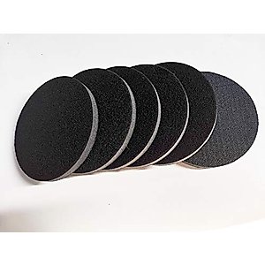 Hook and Loop Soft Sponge Cushion Interface Buffer Pad 6 Pack 5 Inch Soft Density Interface Pads Hook and Loop Foam Sanding Pads for Orbital Sander Automotive Woodworking Polishing