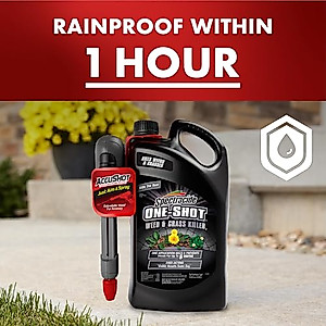 Spectracide One-Shot Weed & Grass Killer with AccuShot Sprayer, 1 Gallon, One Application Kills and Prevents Weeds for up to 5 Months