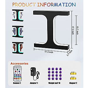 Meticuloso Levitating Shoe Display Stand, LED Floating Shoe Display, for Shoe Weight <550g Magnetic Levitating Sneaker Stand for Shoes Collectors Advertising Exhibition Shoe