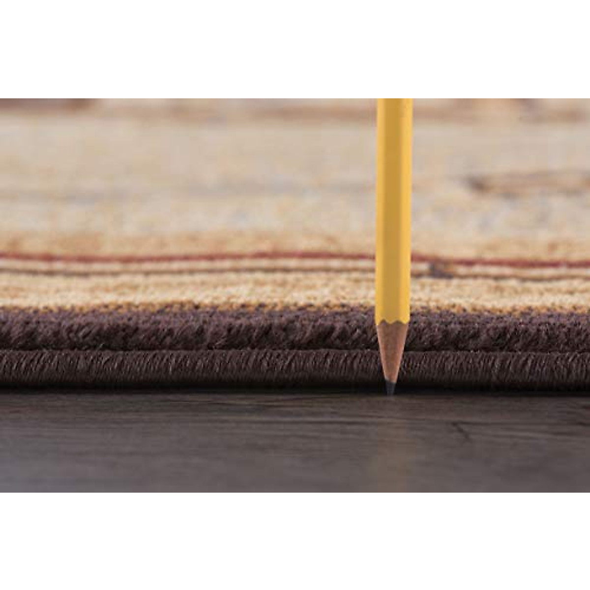 Trout Fishing Novelty Lodge Pattern Ivory Scatter Mat Rug, 2' x 3'