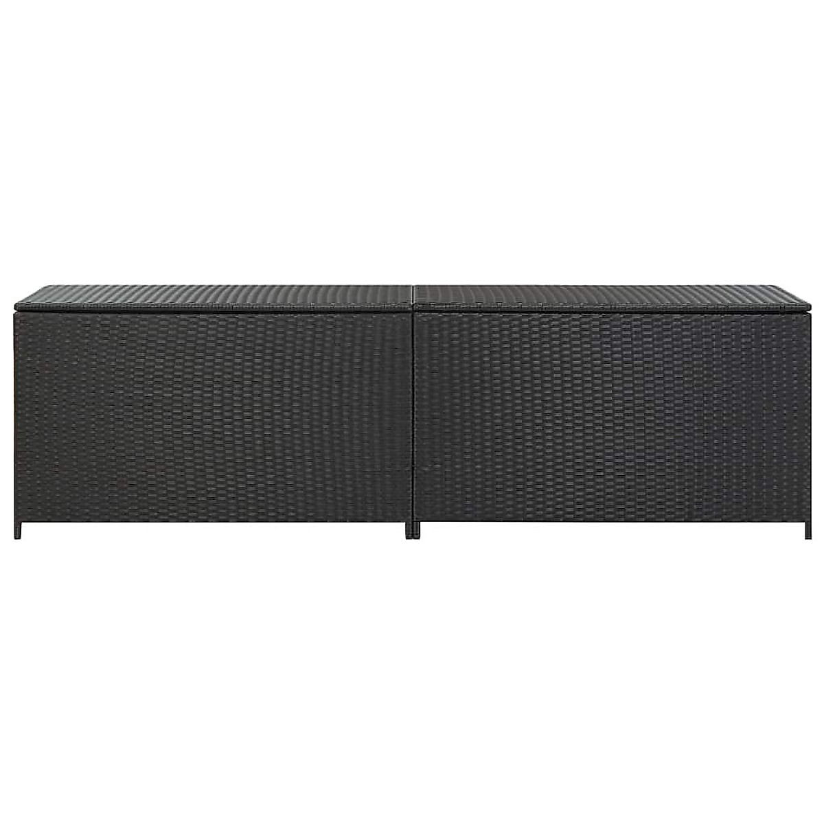 Canditree Outdoor Large Storage Box, Storage Container Poly Rattan for Garden Patio Backyard