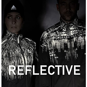 Odlo Polyknit Light ECO Print Hat, Black Reflective, One Size