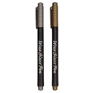 Handy Housewares Erasable Wine Glass Marker Pen Set - Gold & Silver Color - Write on Glass, Great for Weddings, Banquets and Parties!