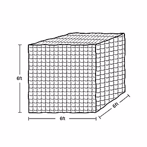 Aoneky Bale Hay Net -Average Feed Haynet for Horses - 6 x 6 ft